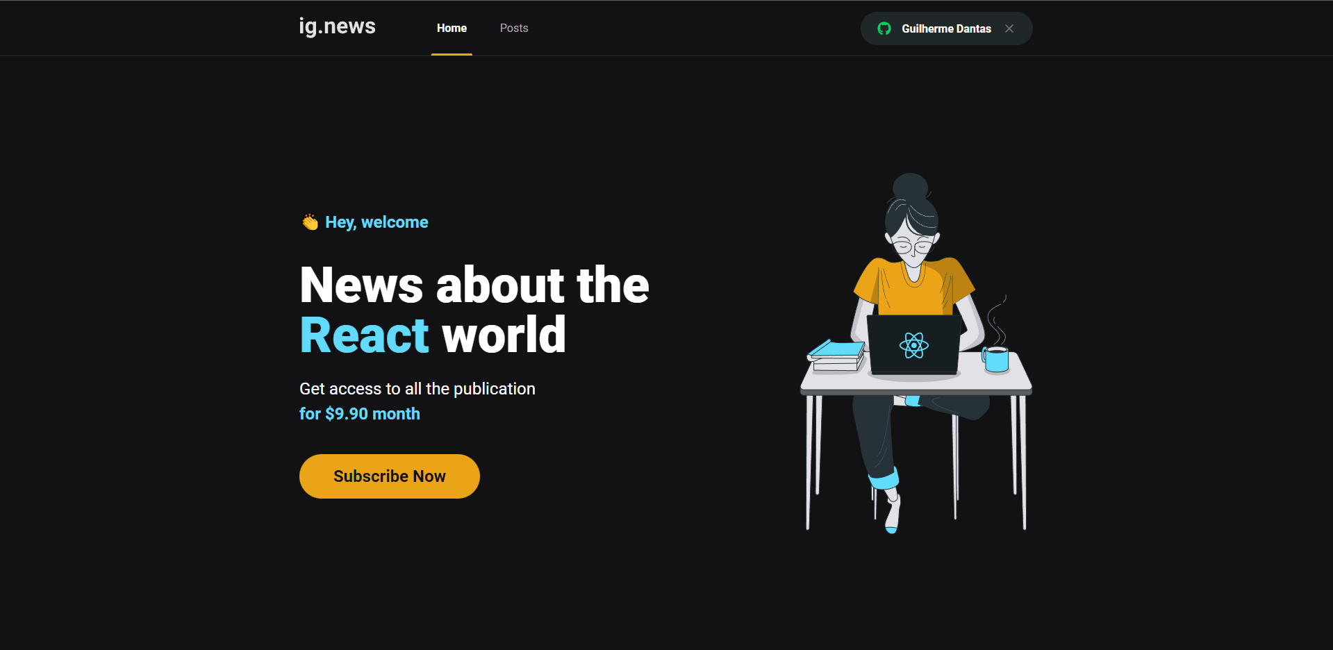 GitHub - Guidantas28/ignews: Projeto Ignite