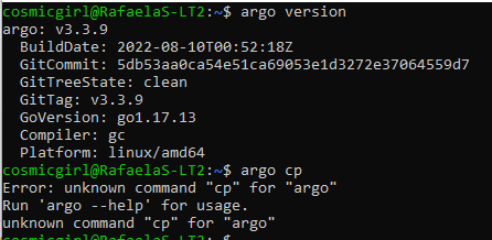 Which version has argo cp? · argoproj argo-workflows · Discussion #9327 · GitHub