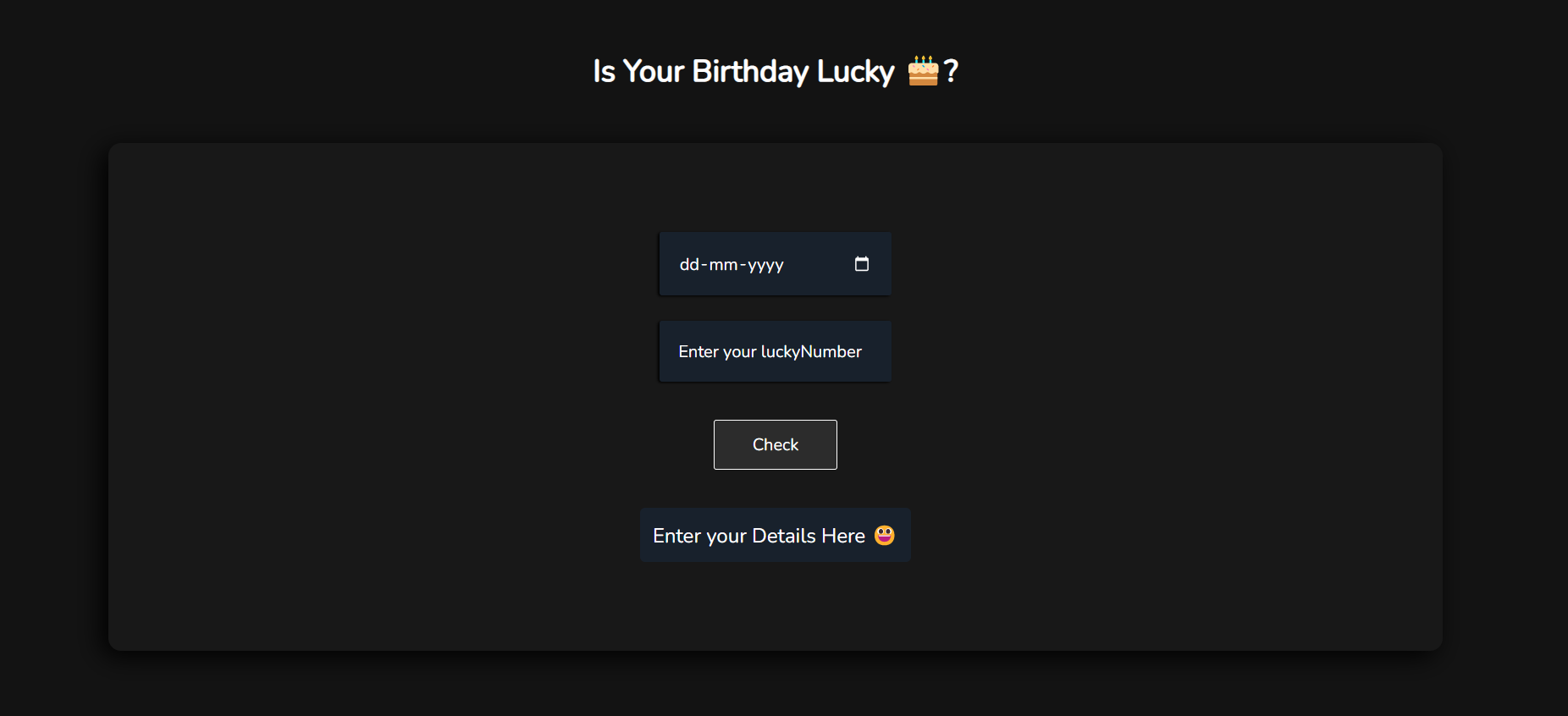 mark-11-is-your-birthday-lucky - Codesandbox