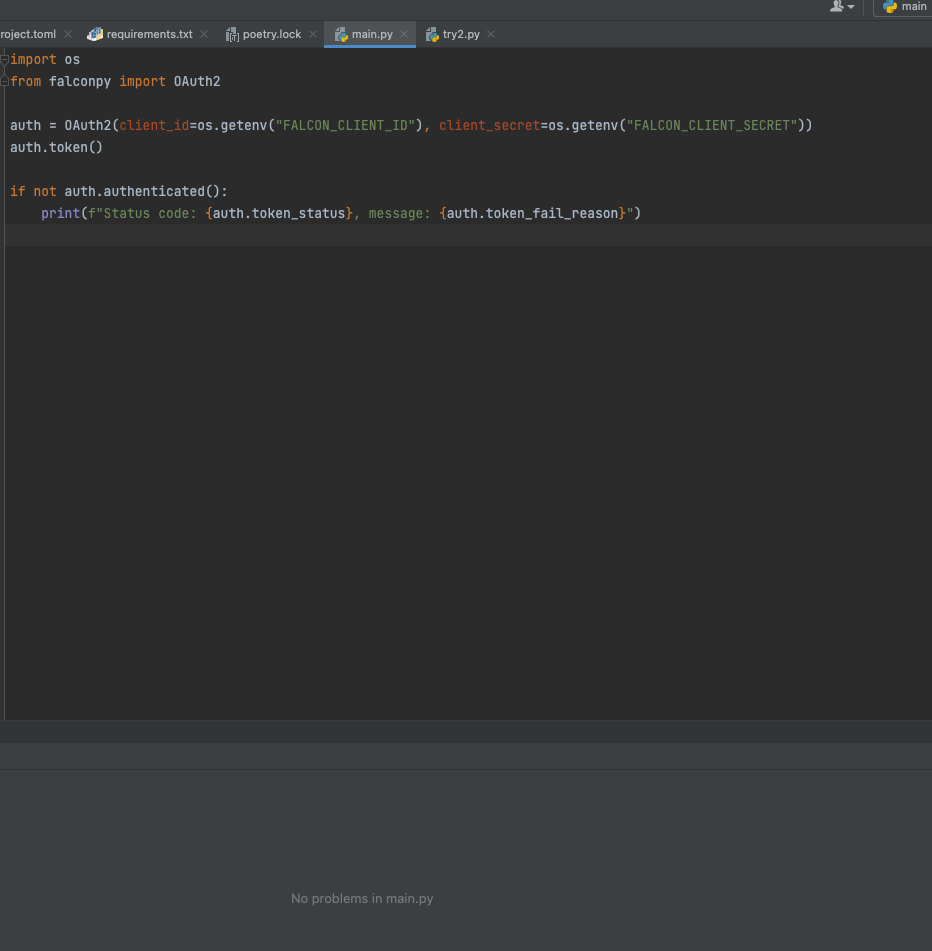 [ WARN ] Unresolved attribute reference warnings in PyCharm for OAuth2 ...