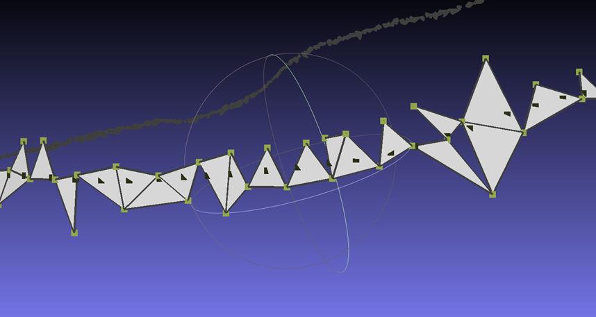 Define a curve or spline or set of points through a set of triangles · Issue #1388 · mikedh ...