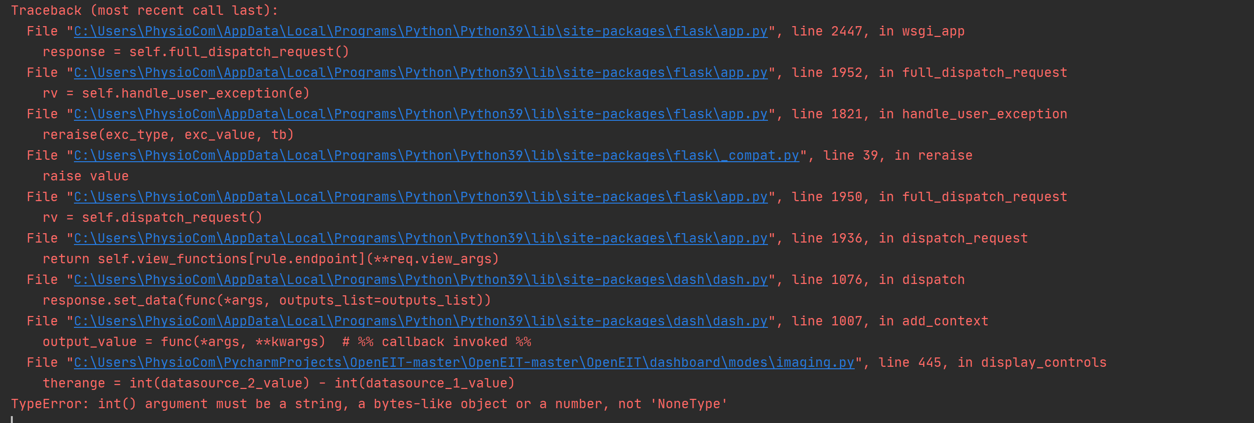 Error in dashboard when changing algorithm settings from imaging tab · Issue #29 · OpenEIT ...