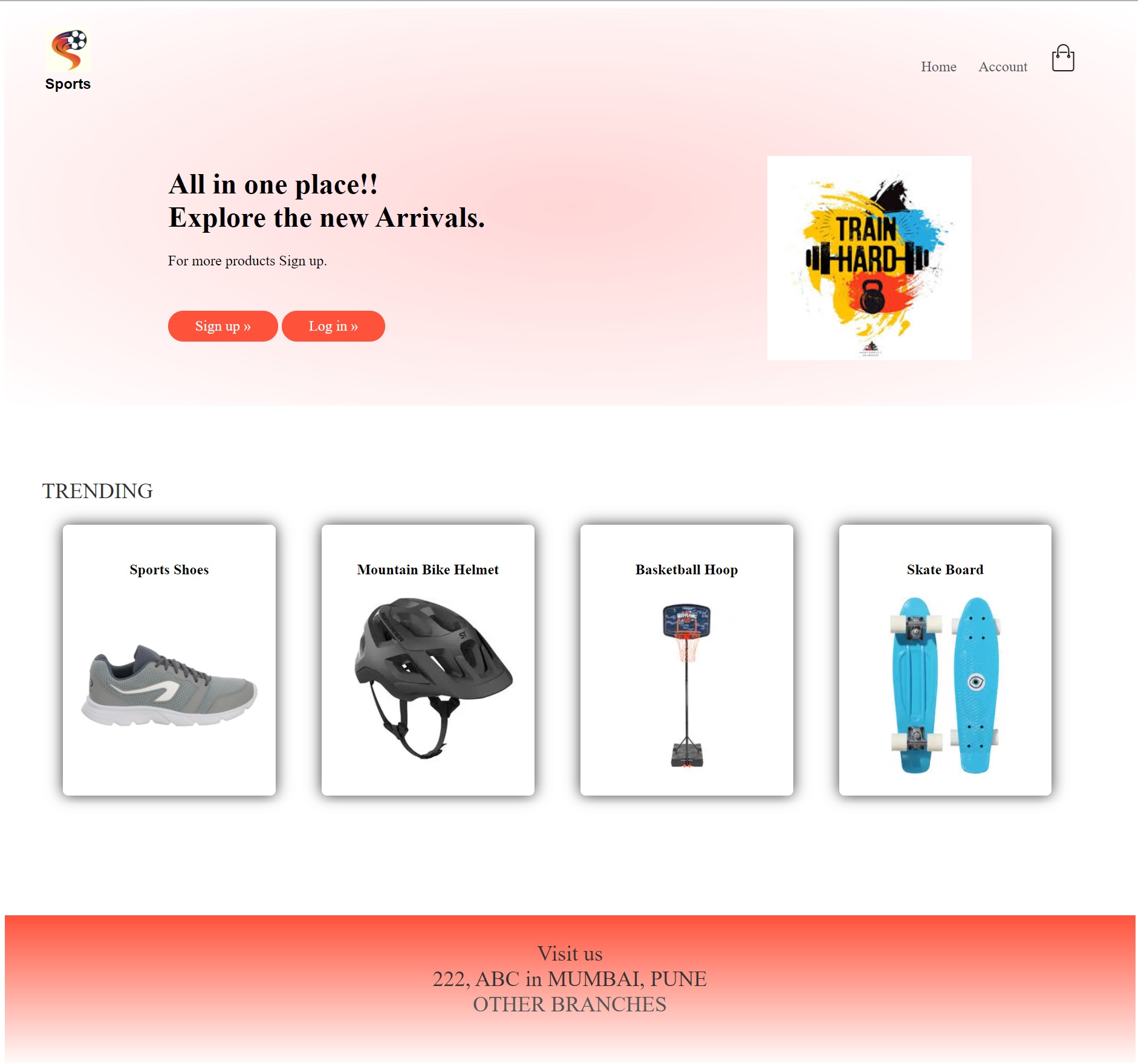 GitHub - harini-jt/sportscorner: E-commerce website using HTML, CSS and ...