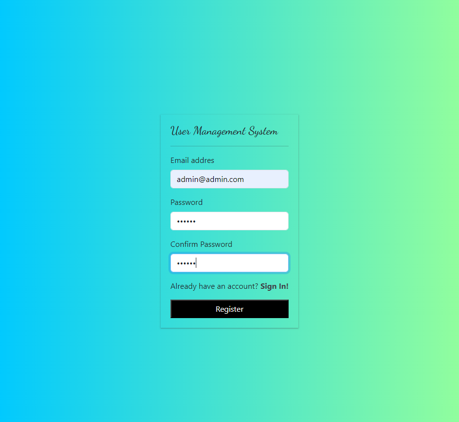 GitHub - ilkeratar/user-management-system
