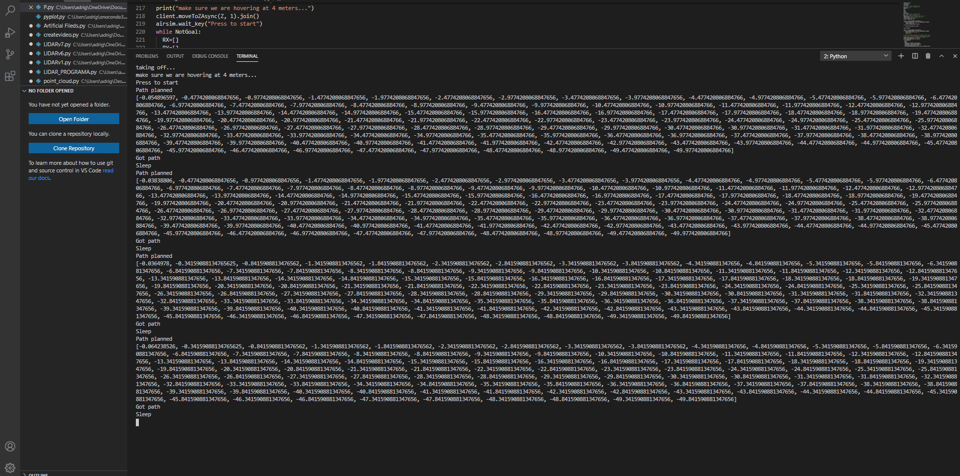 Problem moving the drone with MoveToPositionAsync · Issue #3625 ...