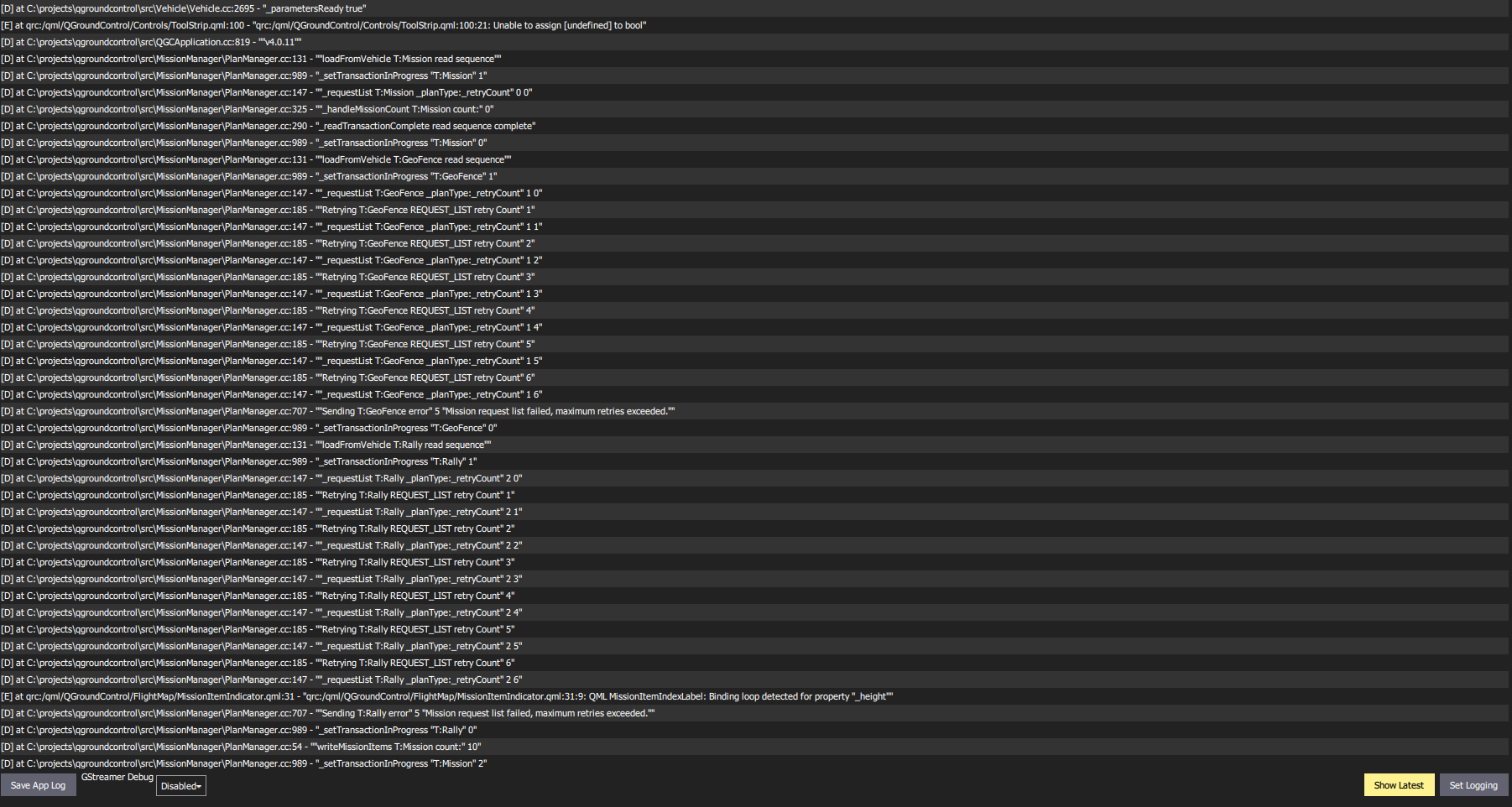 Issue running QGC missions · Issue #9174 · mavlink/qgroundcontrol · GitHub