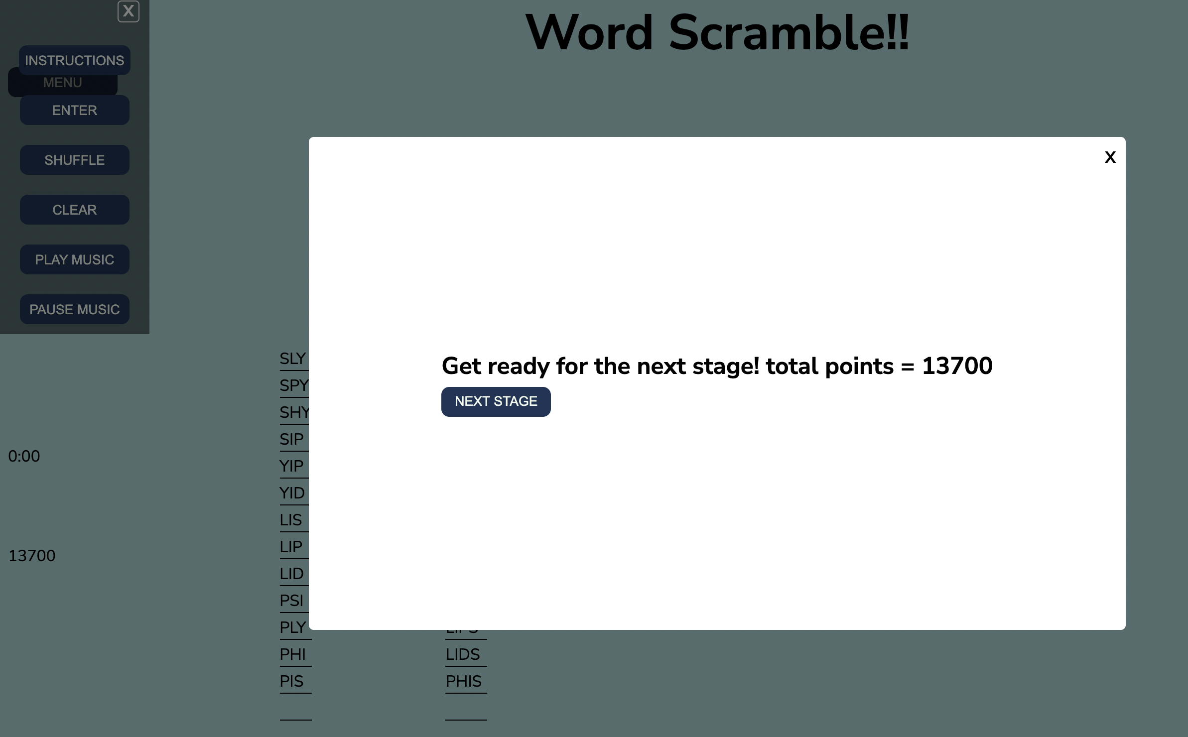 GitHub - KingApe714/Word-Scramble: Unscramble the given letters to make ...