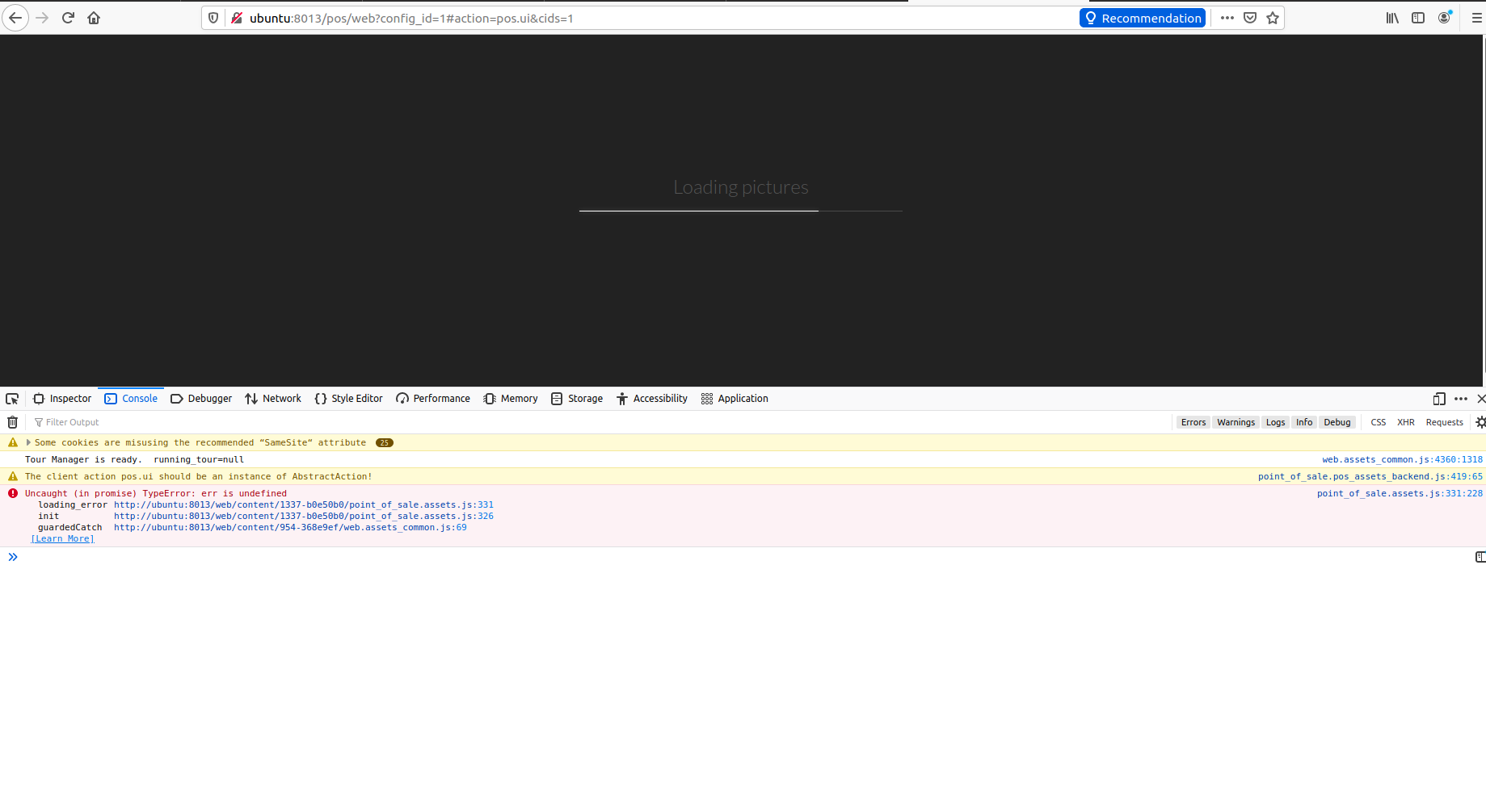 Point_of_sale: open session error- file script chrome.js · Issue #66270 ...