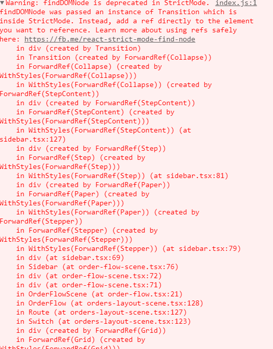 Stepcontent Warnings In Strict Mode When Collapse Items From Array · Issue 24973 · Muimaterial