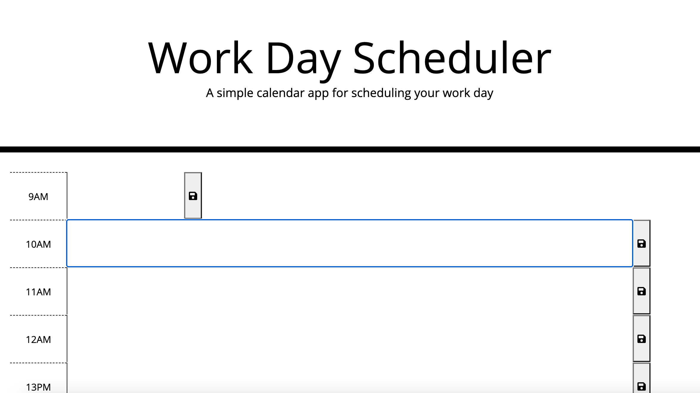 GitHub - CristinaAcosta/workdayplanner