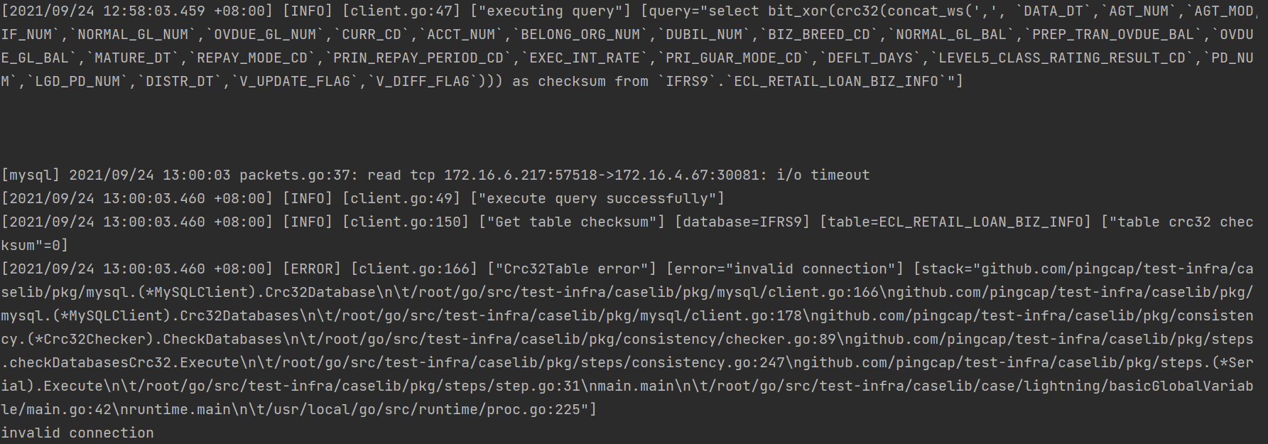 TiDB: connection to tidb lost and lots of error in tidb.log · Issue #28308 · pingcap/tidb · GitHub