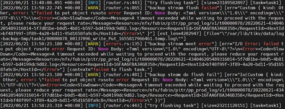 br log backup too many small files and too many files in single folder · Issue #12885 · tikv ...