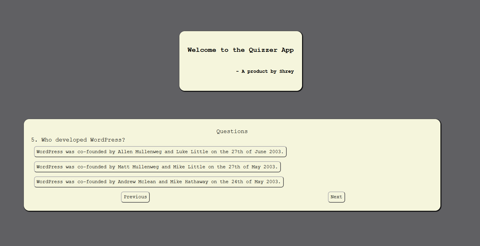 GitHub - talkshrey/Quizzer