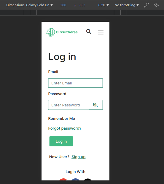 fix: Alignment of Navigation bar on Galaxy Fold by SamsShow · Pull Request #4300 · CircuitVerse ...