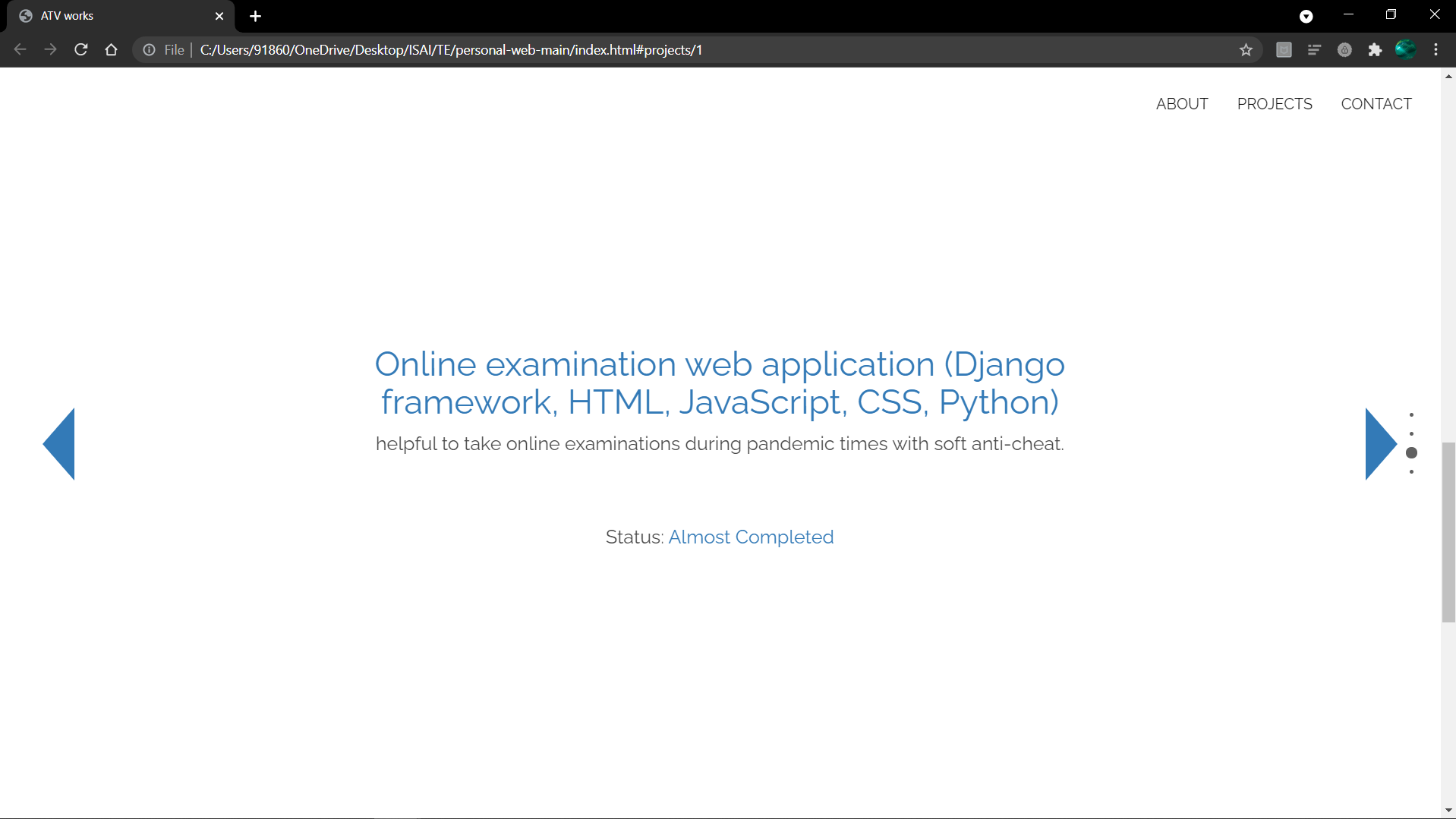 GitHub - Atharva-V/Personal_Website