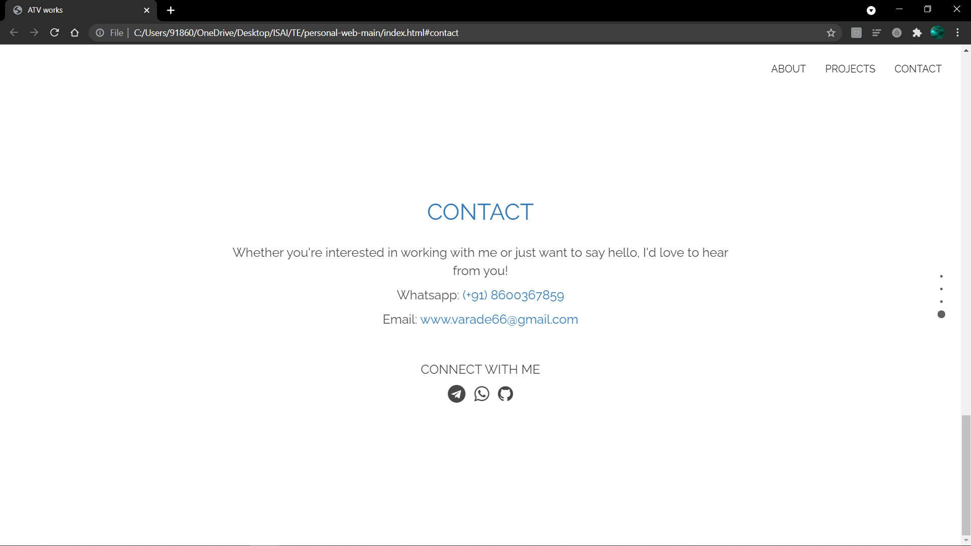 GitHub - Atharva-V/Personal_Website