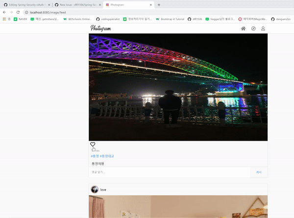 GitHub - dlfl1506/Spring-Security-oAuth-Instagram: 스프링 부트 시큐리티 인스타그램 클론코딩