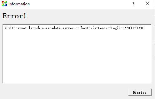 Question about "cannot launch a metaserver" · Issue #18585 · visit-dav/visit · GitHub
