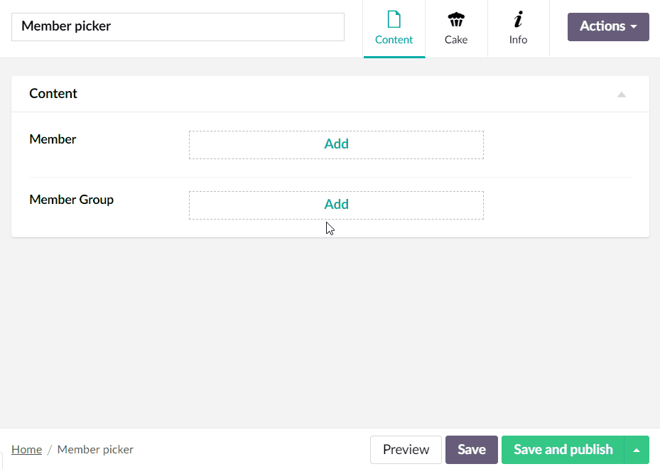 V8: Fix the member group picker by kjac · Pull Request #3845 · umbraco/Umbraco-CMS · GitHub