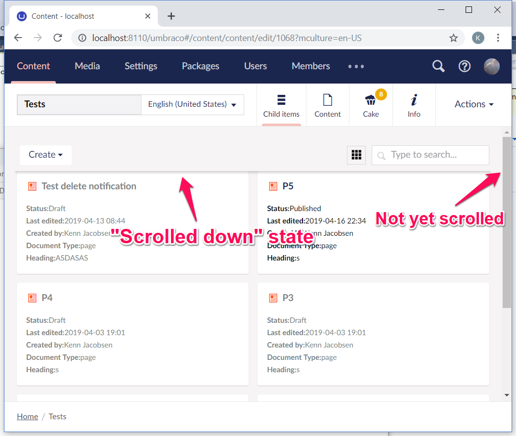 Sticky header shows in "scrolled down" state before scrolling · Issue #5878 · umbraco/Umbraco ...