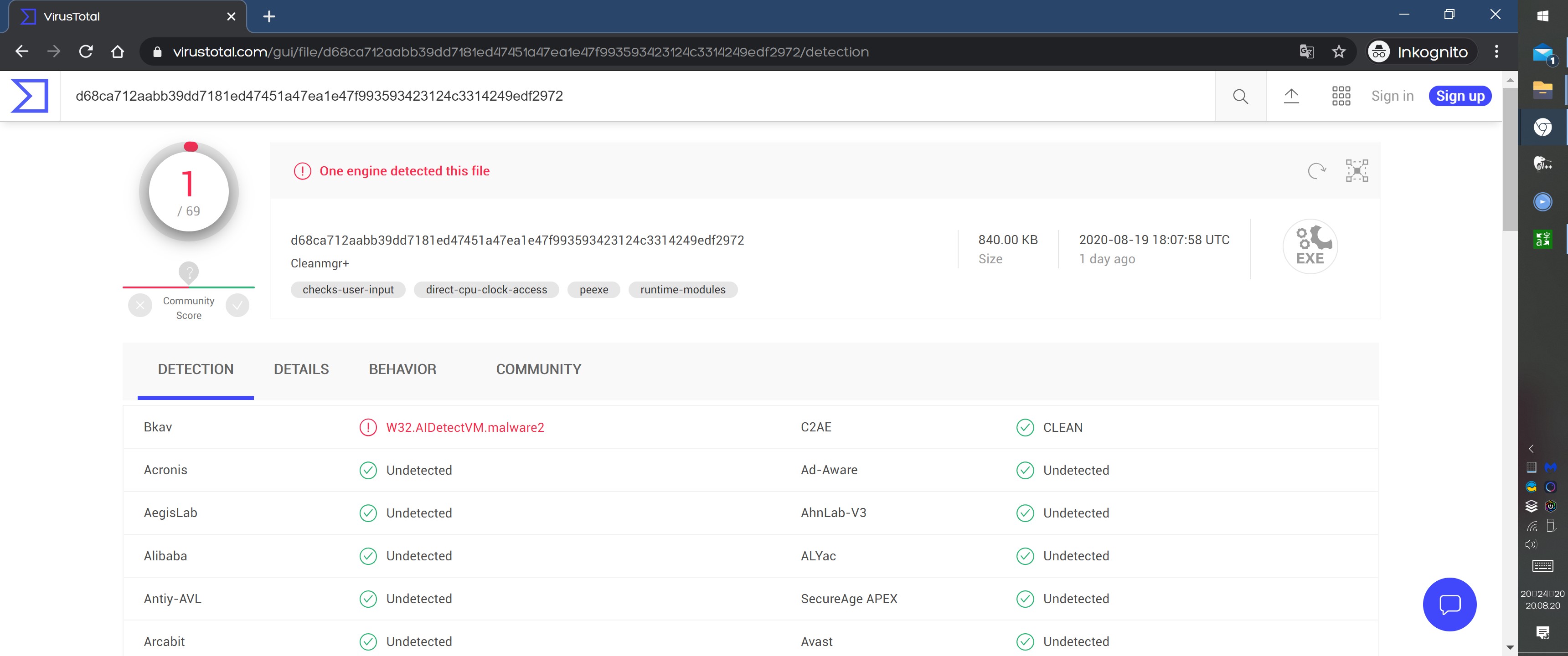 Trojan:Win32/Azden.A!cl · Issue #15 · builtbybel/CleanmgrPlus · GitHub