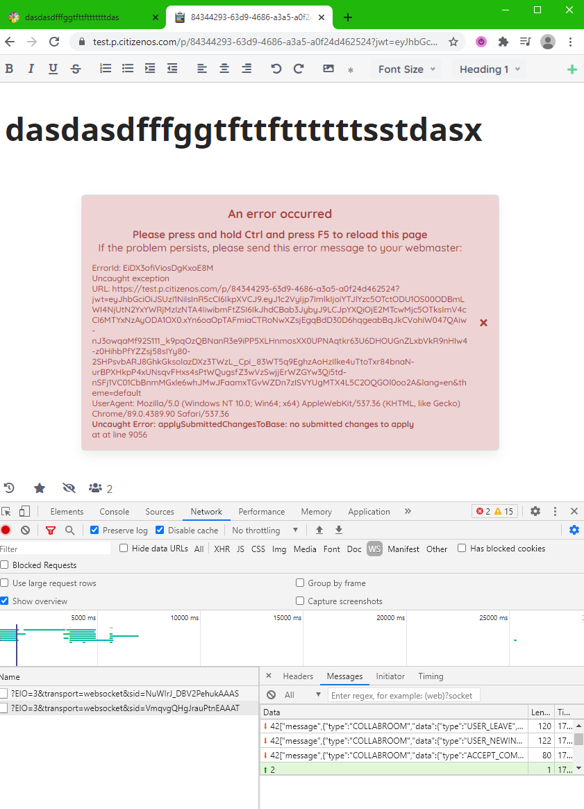 ETHERPAD: Collaborative editor broken when 2 users create session in same browser - no changes ...