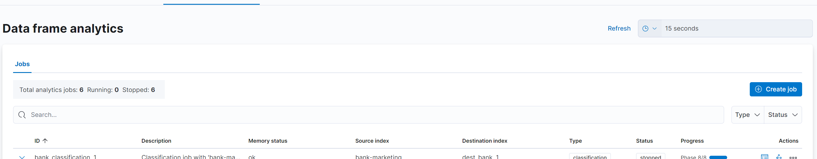 [ML] Data frame analytics jobs list doesn't use auto refresh setting · Issue #117648 · elastic ...