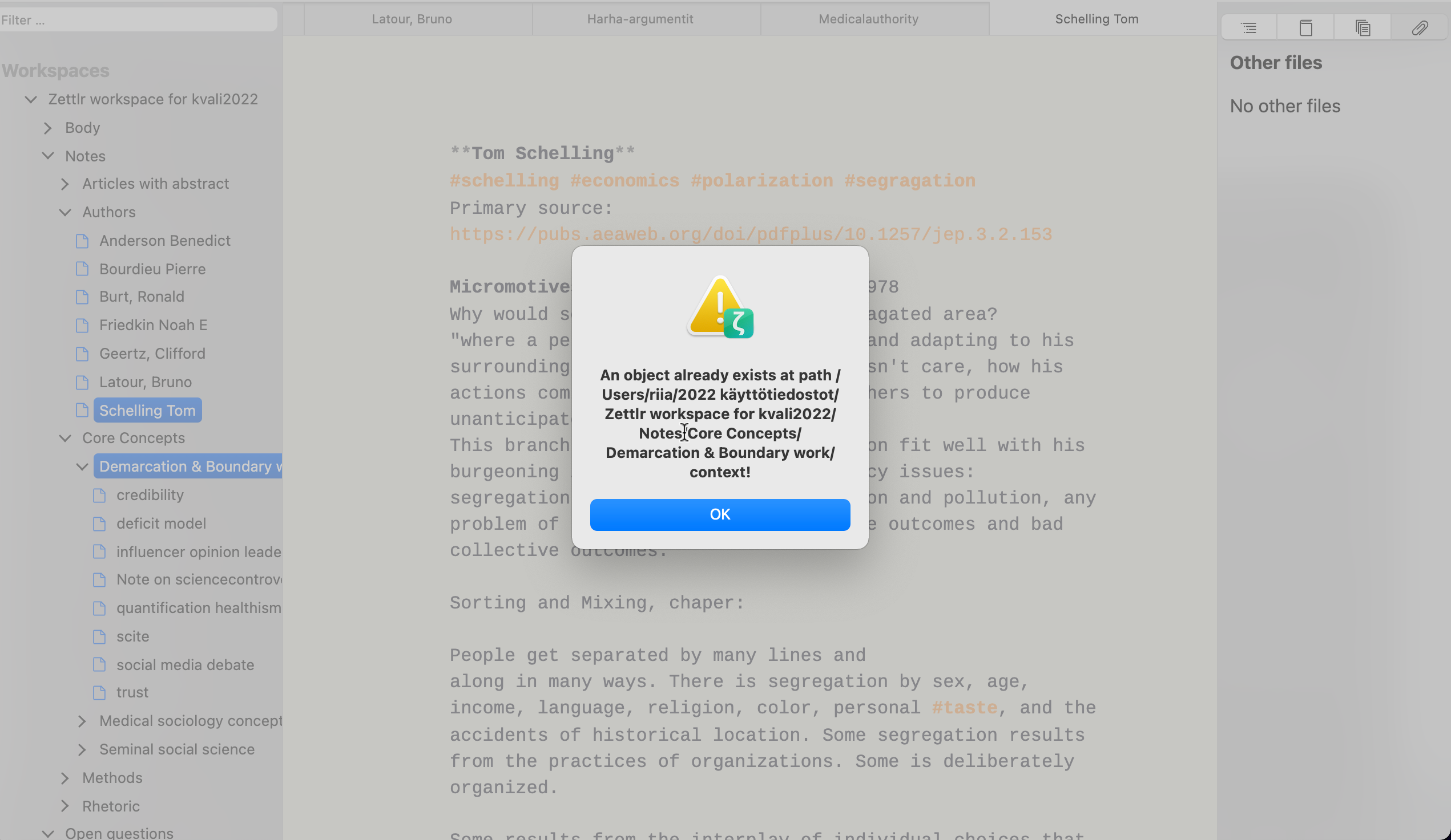 [Bug] [2.2.2] Can't create new directory · Issue #3224 · Zettlr/Zettlr · GitHub