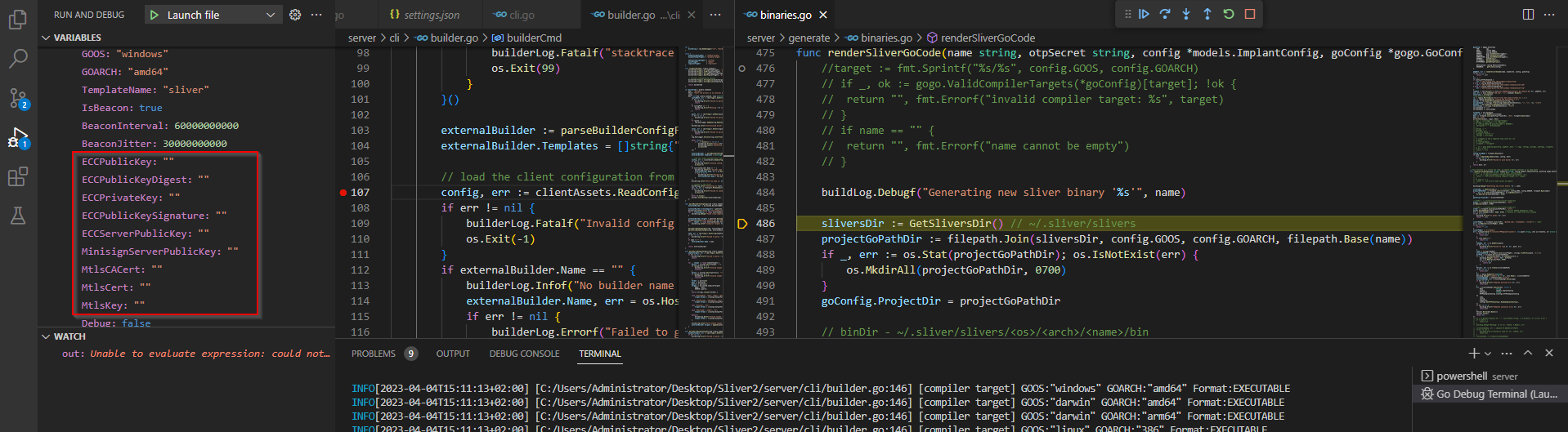 external builder doesn't get configuration · Issue #1179 · BishopFox ...
