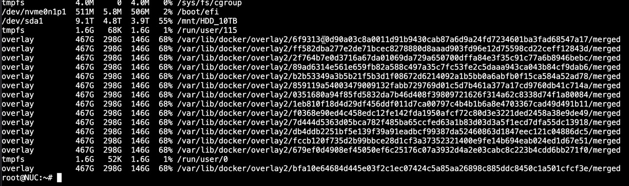 [support] Disk Space Usage · Issue 6738 · Blakeblackshear Frigate · Github