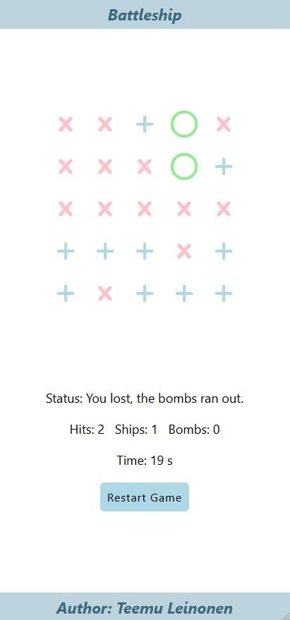 Github Lteemu Battleship Oamk Exercise