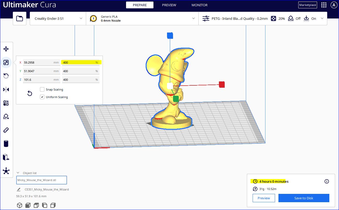 Slicing Failed · Issue 14966 · Ultimaker Cura · Github