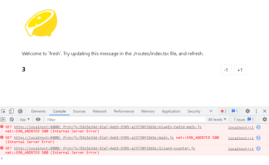 deno-fresh-demo not working · Issue #1098 · denoland/fresh · GitHub