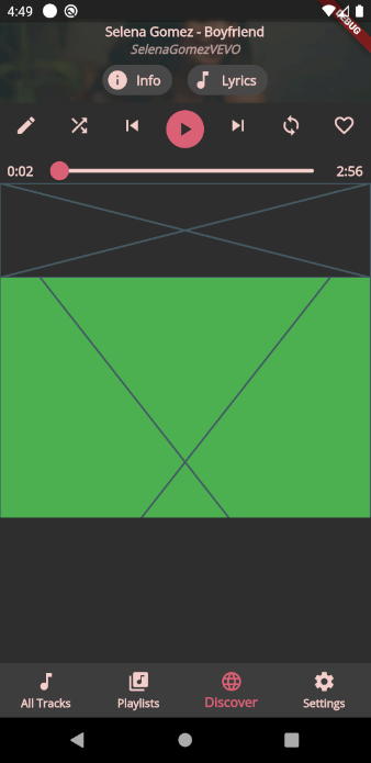 Expanded widget does not fill up entire space when placed next to a ...