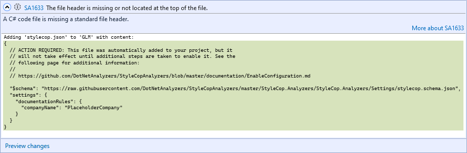 SA1633 Context menus appear when rule is Disabled · Issue #3679 · DotNetAnalyzers ...
