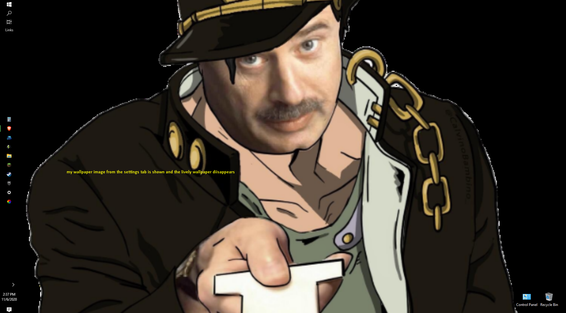 The wallpaper stops acting like a desktop screen · Issue #187 ...