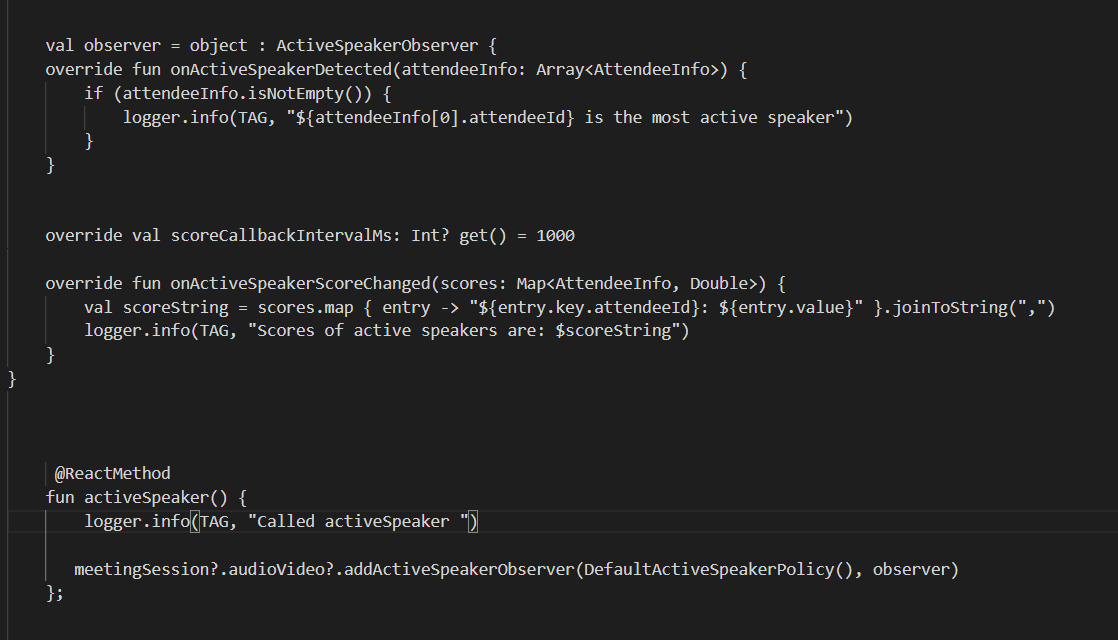 i have cloned the react native chime sdk demo and deployed the chime-sdk-js to server. I want to ...