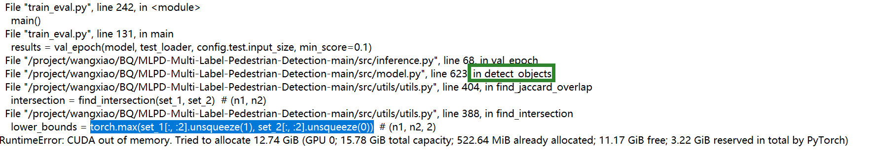 About the cuda memory · Issue #24 · sejong-rcv/MLPD-Multi-Label-Pedestrian-Detection · GitHub