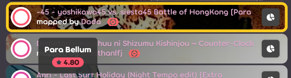 Playlist maps' star rating doesn't account for mods · ppy osu ...