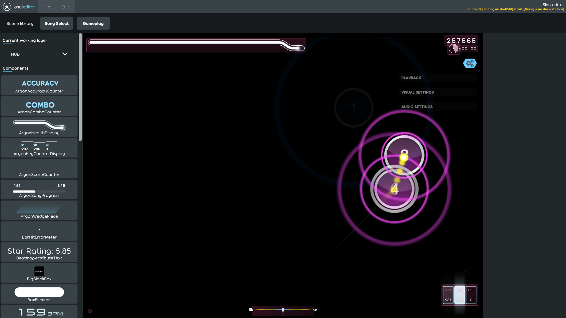 Argon HP bar sizing is broken · Issue #25436 · ppy/osu · GitHub