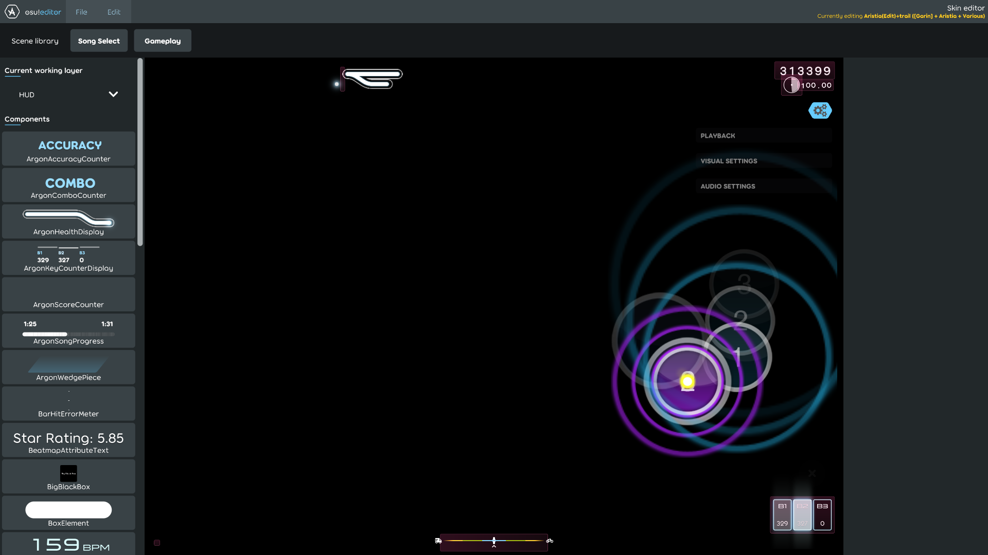 Argon HP Bar gets massively resized after skin is reloaded · ppy osu ...