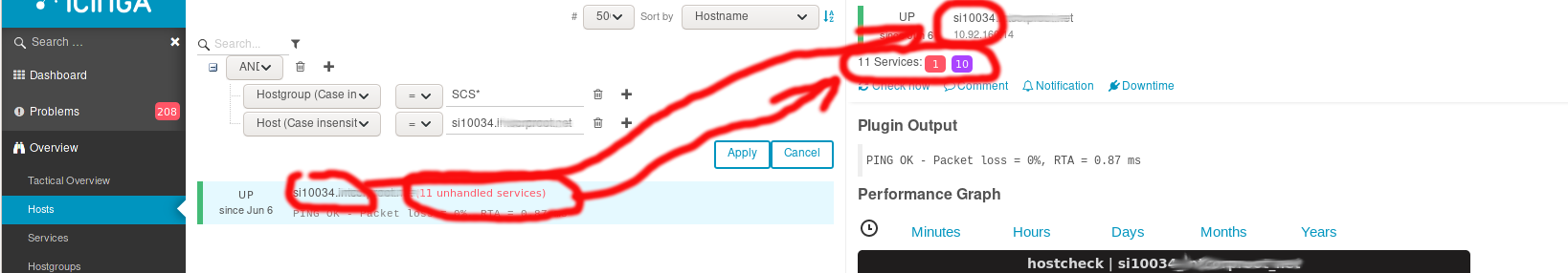 "unhandled services" count host host view differences with different query filters · Issue #3921 ...