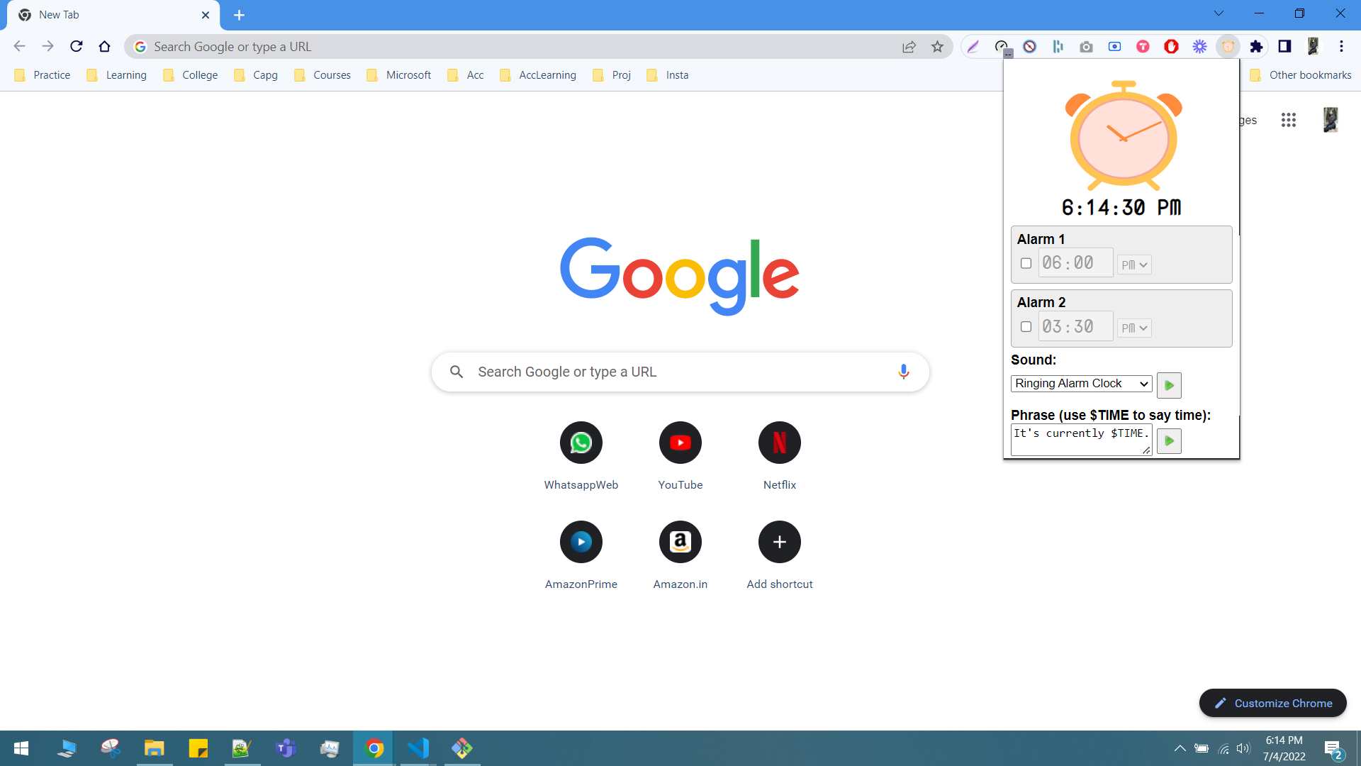 GitHub - TaniyaFaisal/AlarmClock-ChromeExtension