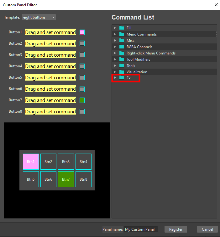 Fx in 'custom panel' + color labels · Issue #4609 · opentoonz/opentoonz · GitHub