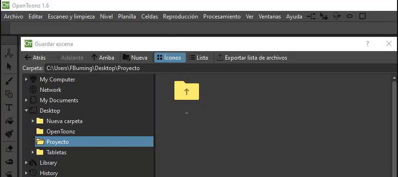 Created folders doesn't show in the "Save as" window · Issue #4704 · opentoonz/opentoonz · GitHub