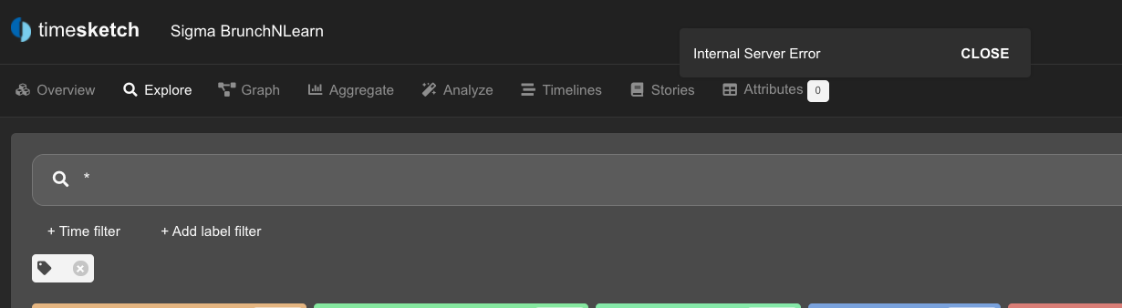 Add label filter: "Show starred events" --> internal server error · Issue #1871 · google ...