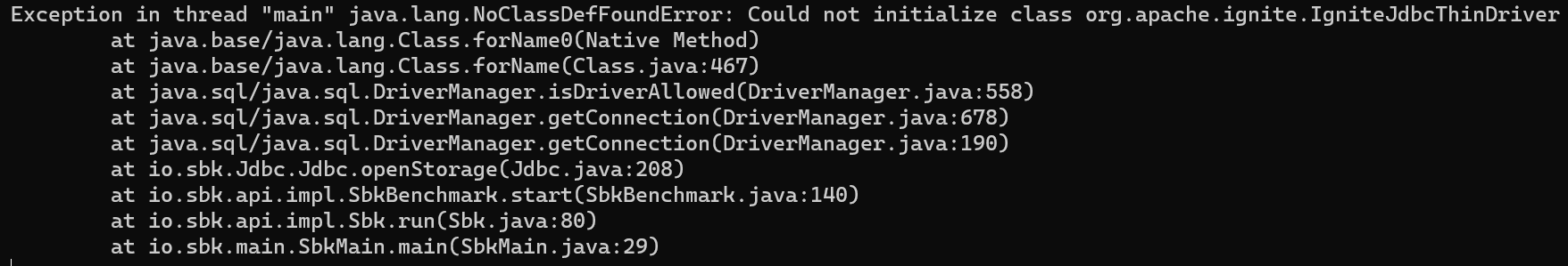 Error when trying to get the performance benchmarking of MySQL Community Edition 8.0.28 on ...