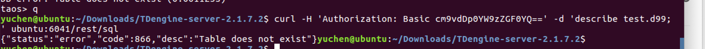 describe database.table show result ,but table has been dropped · Issue #7259 · taosdata ...