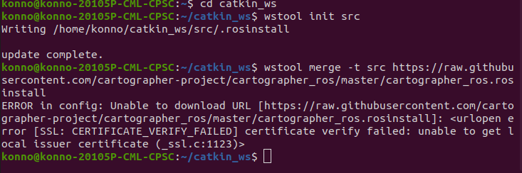 ERROR in config: Unable to download URL · Issue #1618 · cartographer-project/cartographer_ros ...