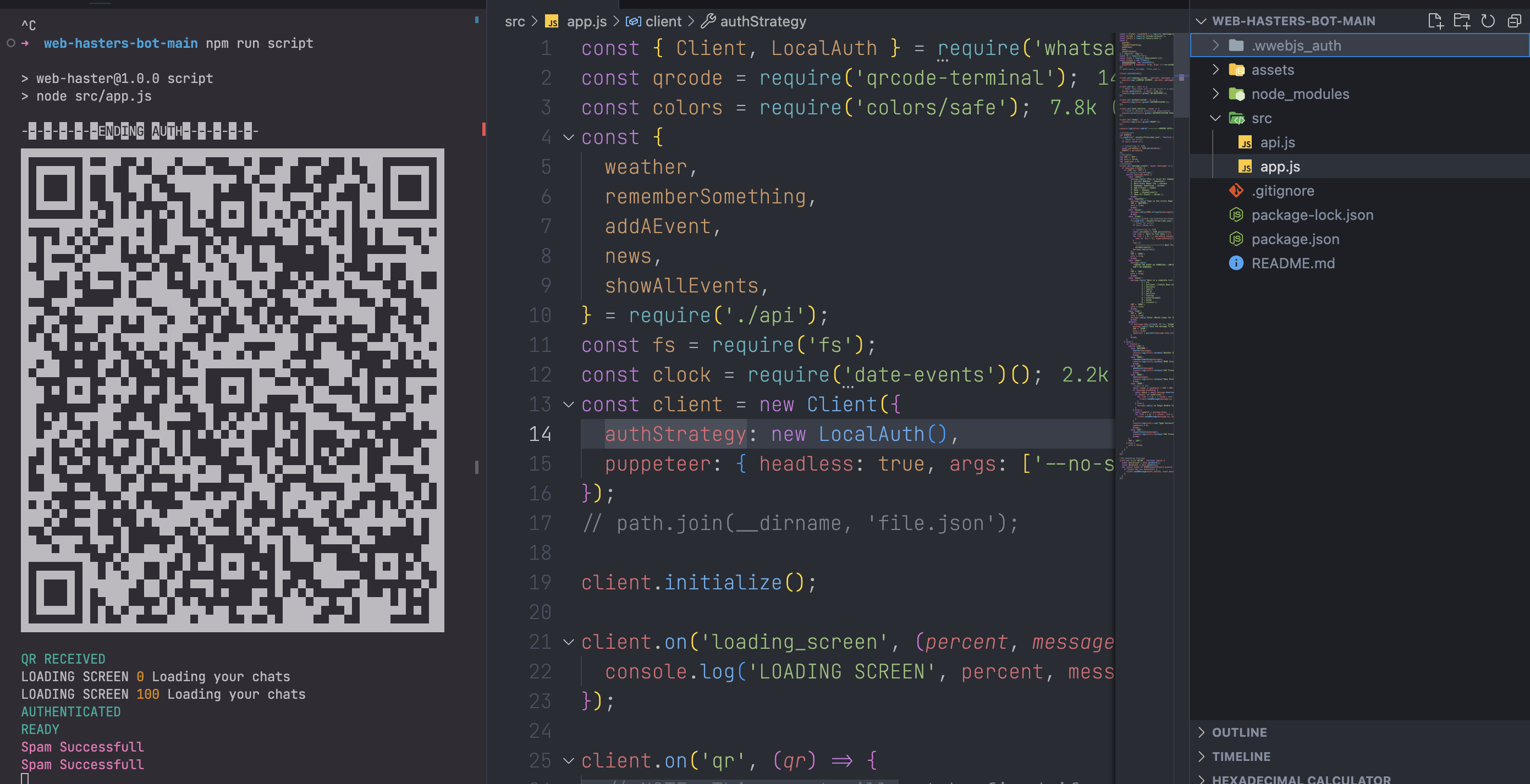 GitHub - Coder-Devesh-Agarwal/web-hasters-bot: This Is A Minimalistic ...
